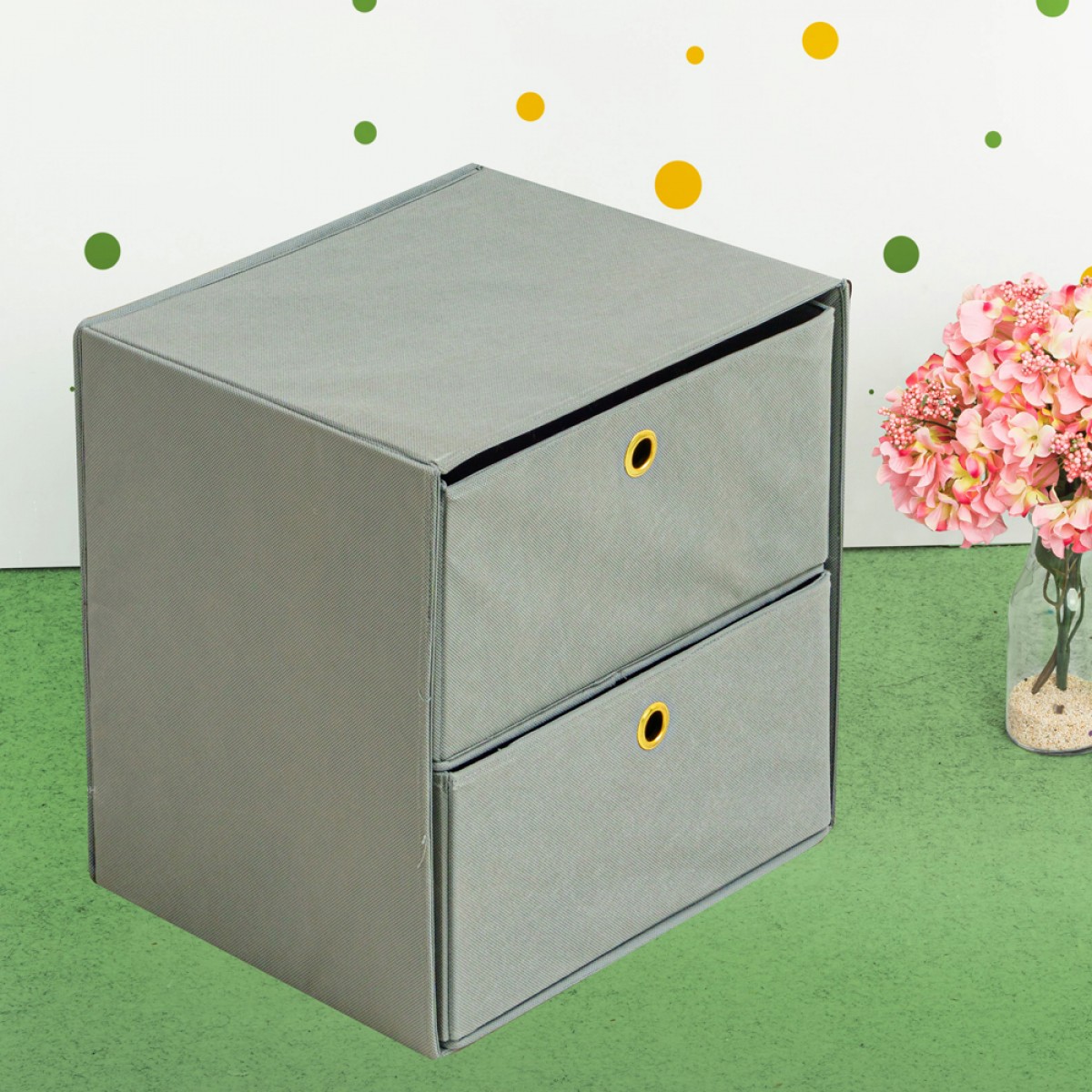 Edwin Foldable Drawers (Grey)