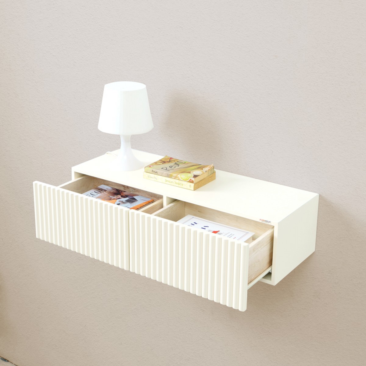 Faye Floating Drawers (Ivory)