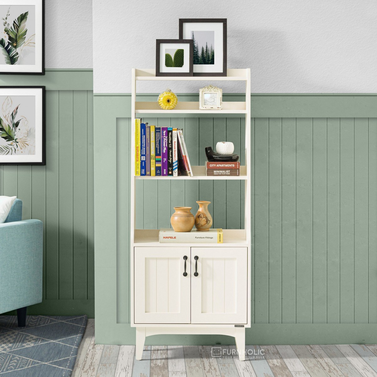 Sasha Bookcase (Ivory)