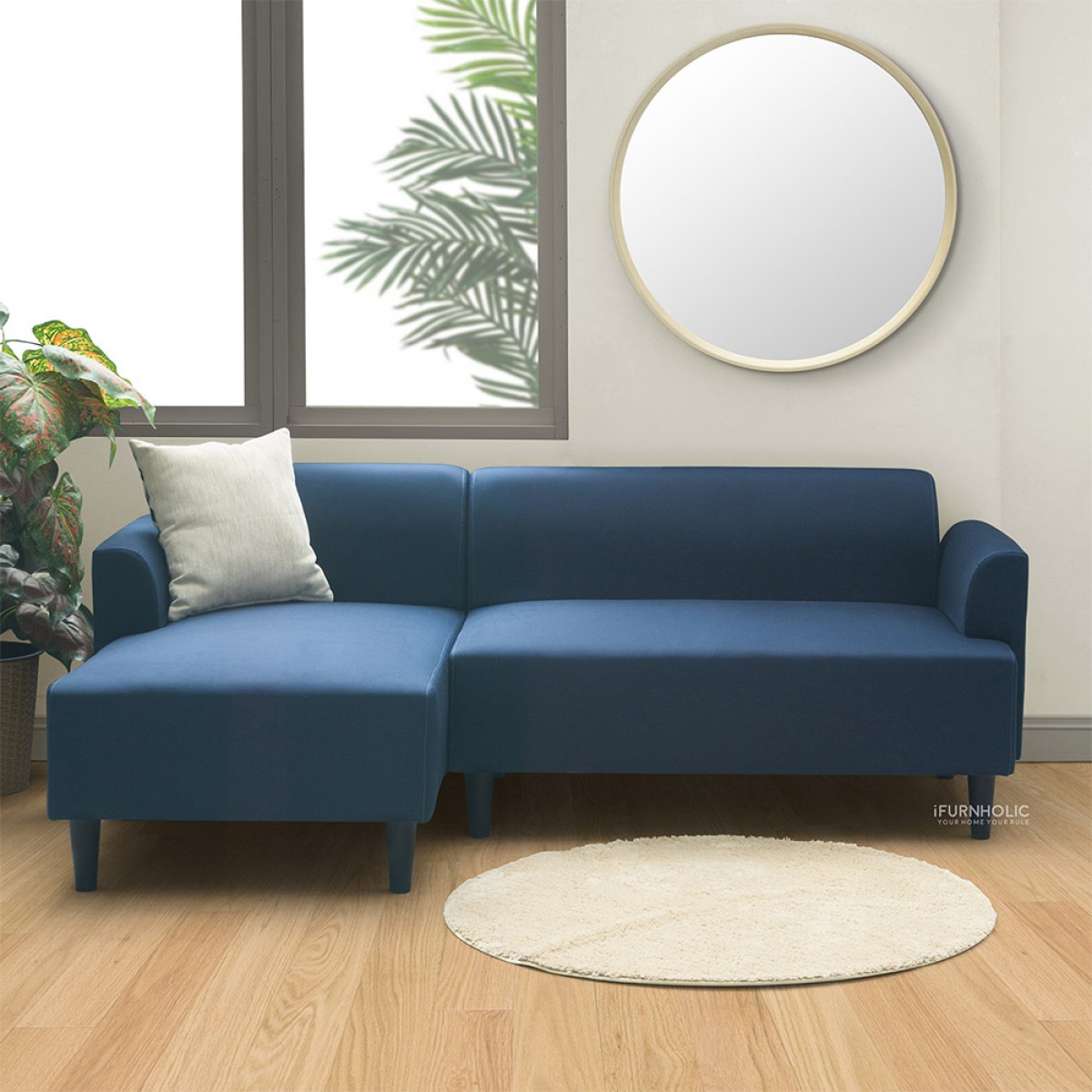 Skona Sofa L (Navy)